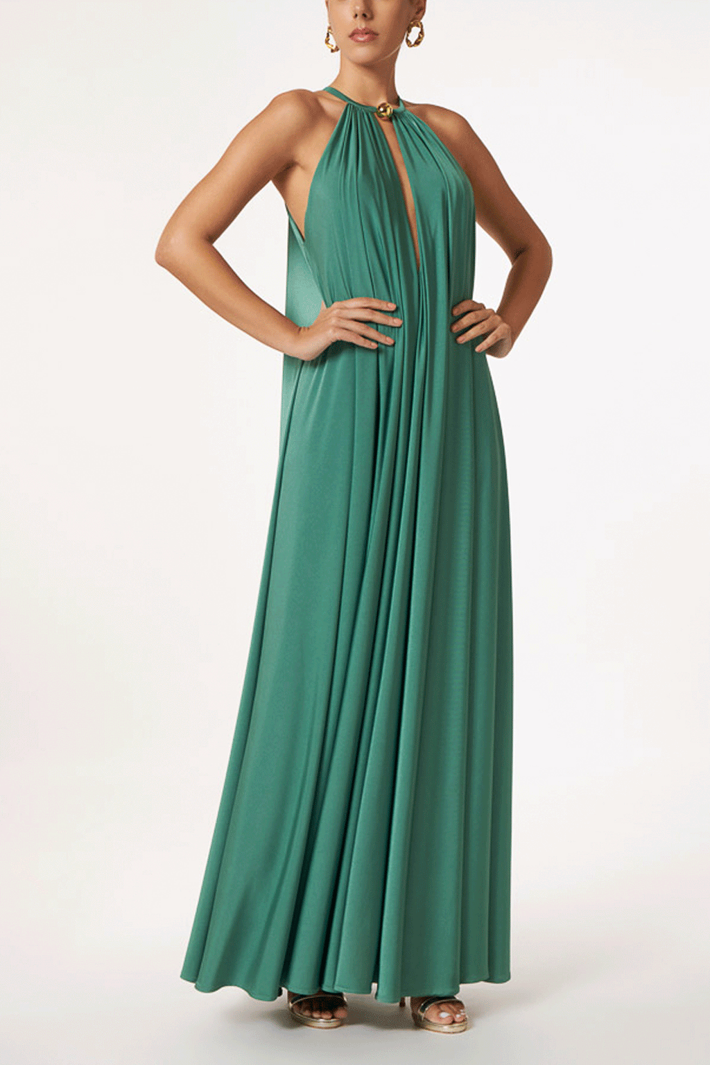 LONG NECKHOLDER DRESS “KALLISTA” – Lemoni