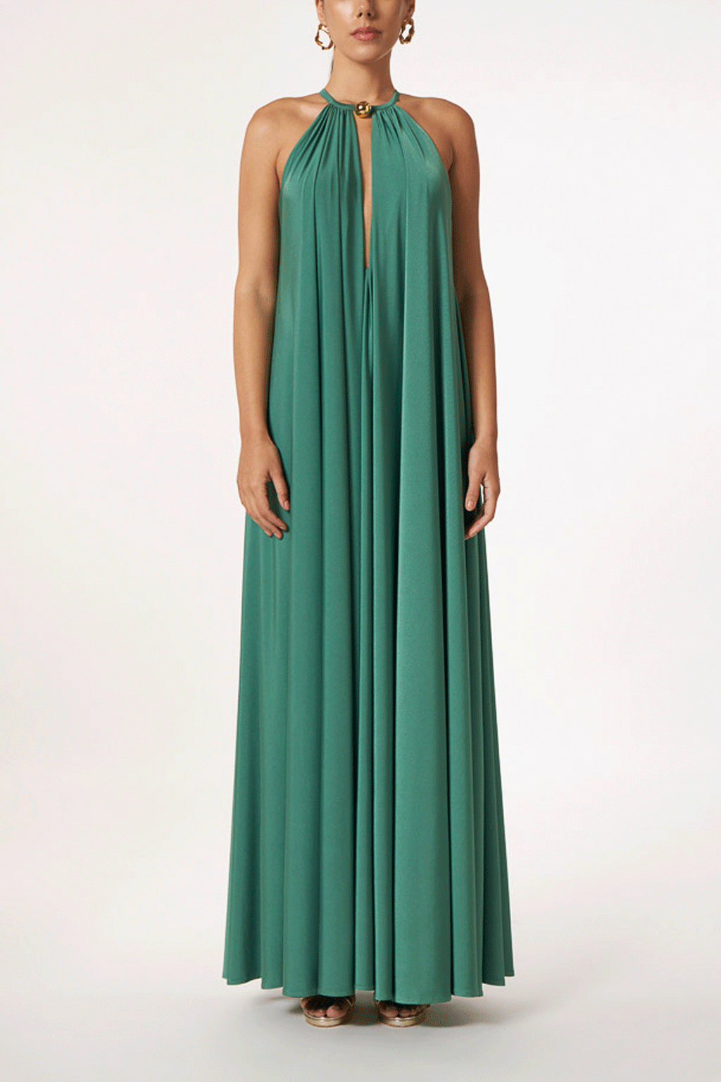 LONG NECKHOLDER DRESS “KALLISTA” – Lemoni