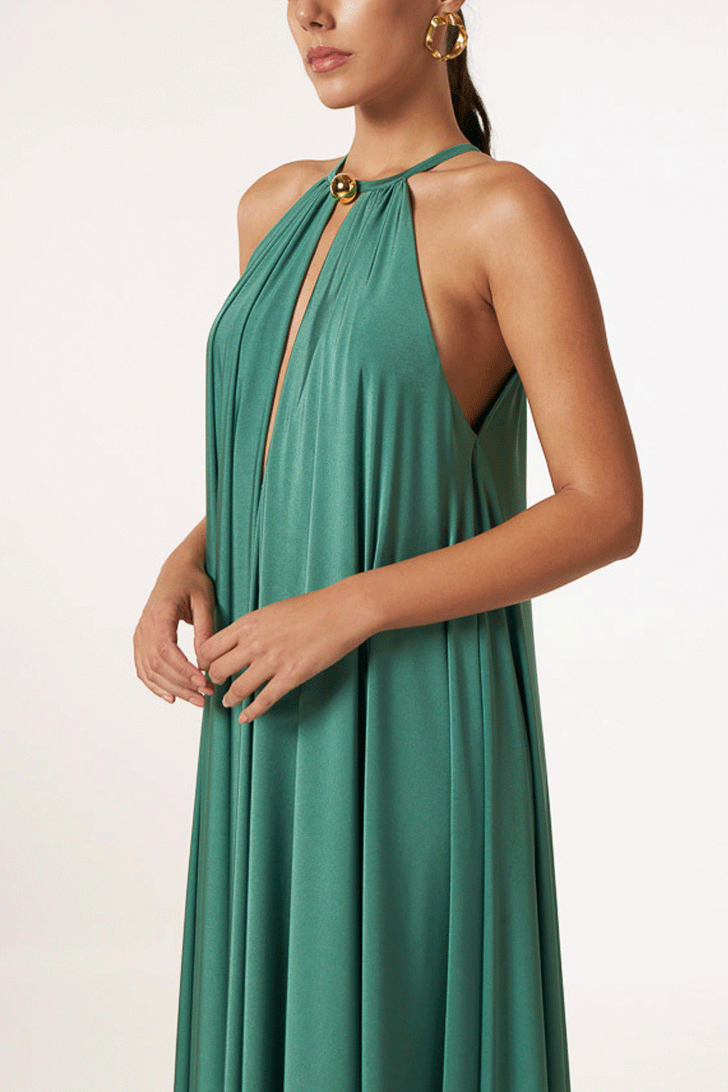 LONG NECKHOLDER DRESS “KALLISTA” – Lemoni