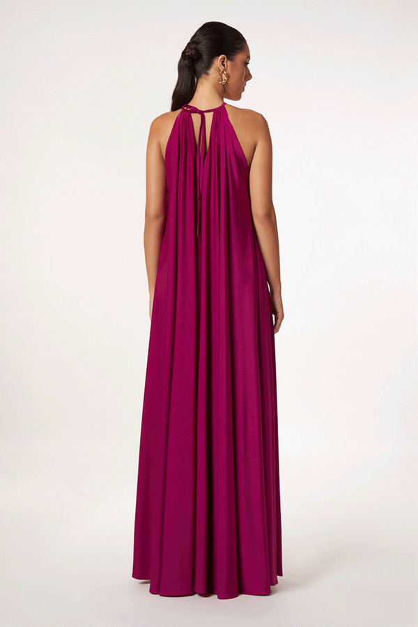 LONG NECKHOLDER DRESS “KALLISTA” – Lemoni