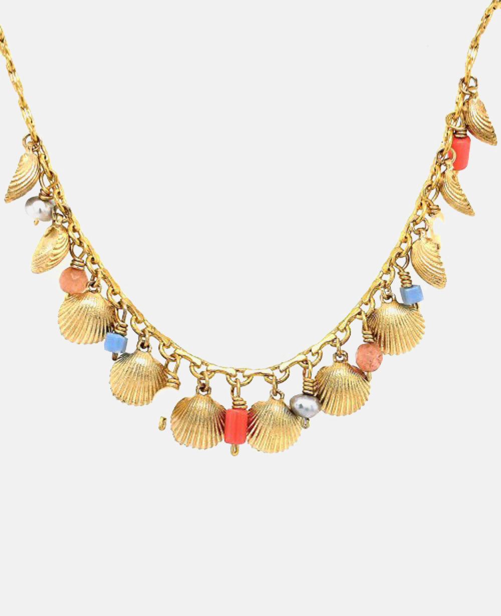 "SUMMER SHELL DROPS" NECKLACE – Lemoni