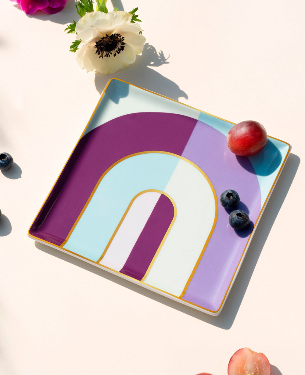 OCTAEVO CERAMIC TRAY NAZAR YELLOW – Lemoni