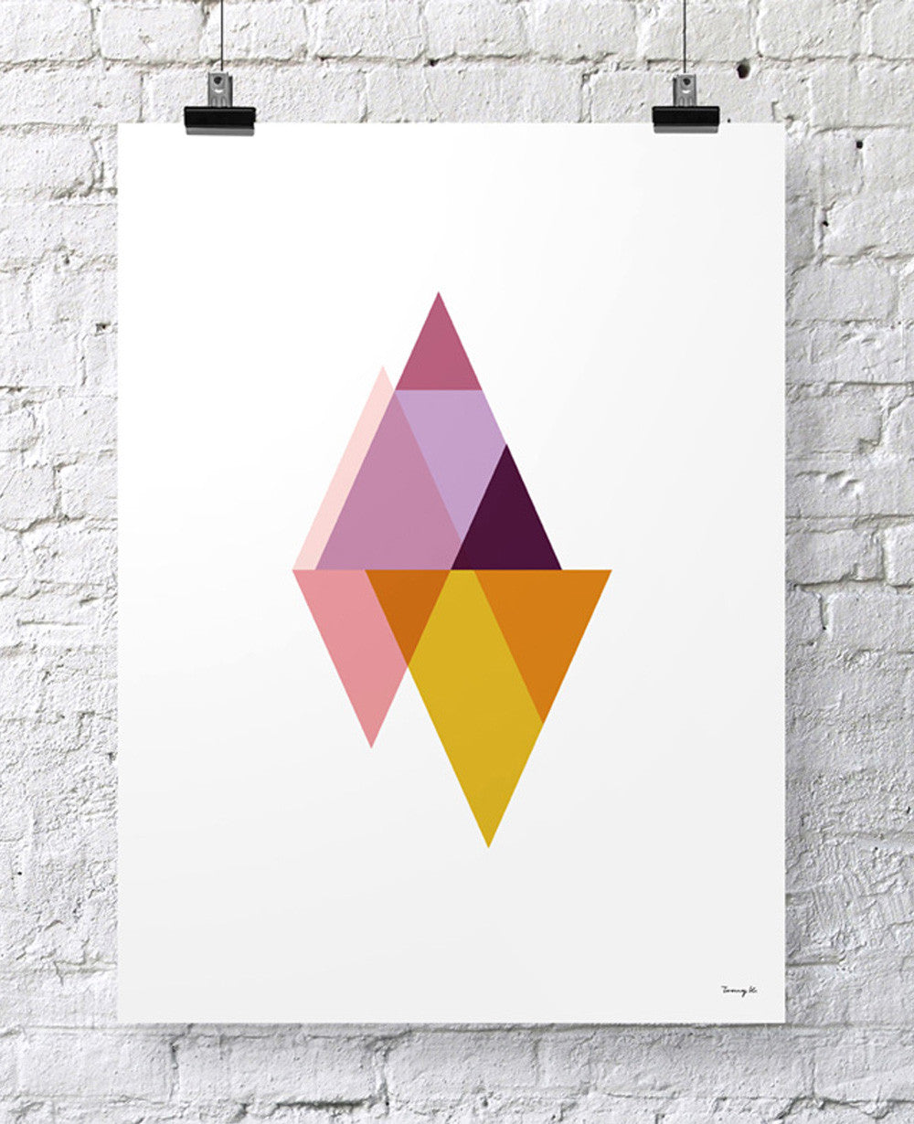 POSTER "TRIANGLES I" – Lemoni